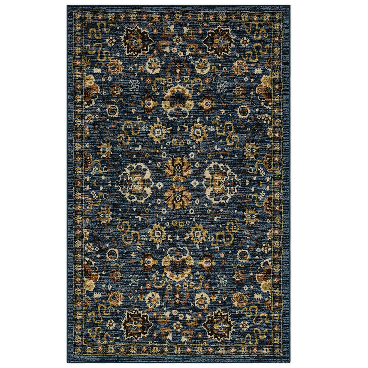 Mohawk Tinto Blue Area Rug - Stain Resistant Nylon - 5 x 8 - Walmart.com