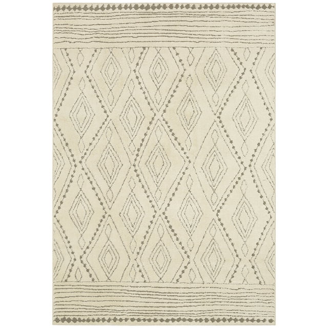 Mohawk Home Vado Geometric Woven Indoor Area Rug, Cream, 10' x 14 ...
