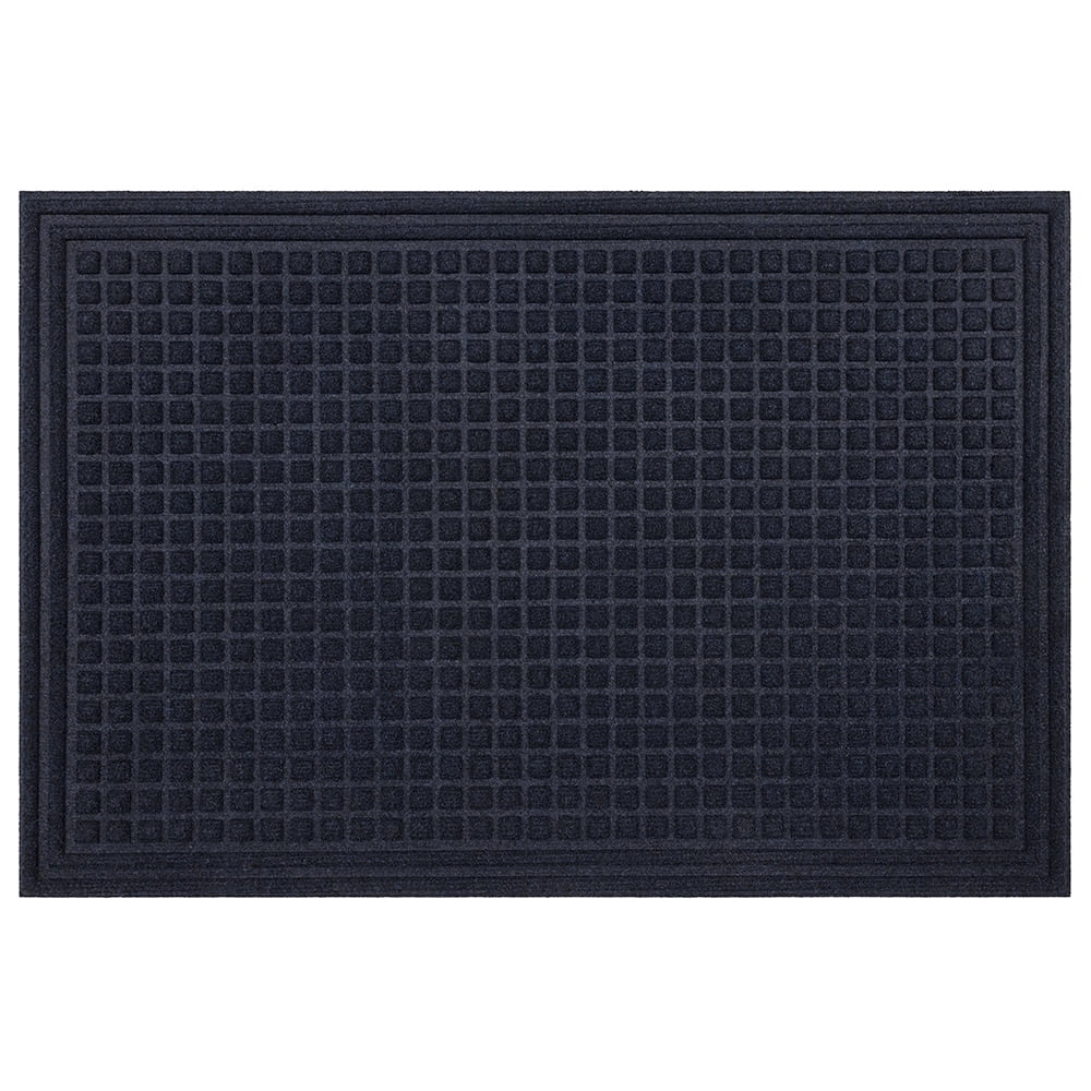 Mohawk Home Waffle Grid Impressions Door Mat - Blue - Non-Slip ...
