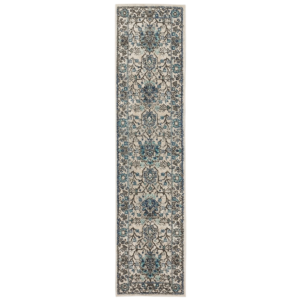 Mohawk Home Warrens Indoor Floral Area Rug - Blue - Walmart.com