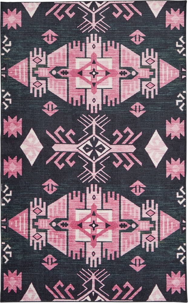 Mohawk Prismatic Area Rug Z0100 A419 Pink / Peacock Curls Diamond 8' x ...