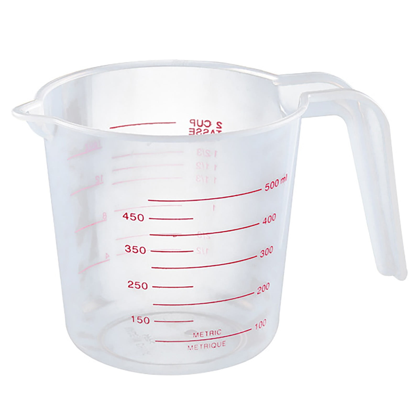 Mohdy Thickened Plastic Measuring Cup B (500Ml)Graduated Water Cup Oil ...