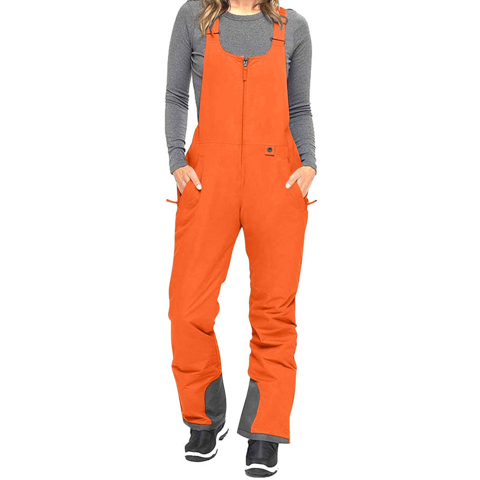 Mohiass Women's Snow Pants Bib Overalls for Women Winter Ski Pants ...