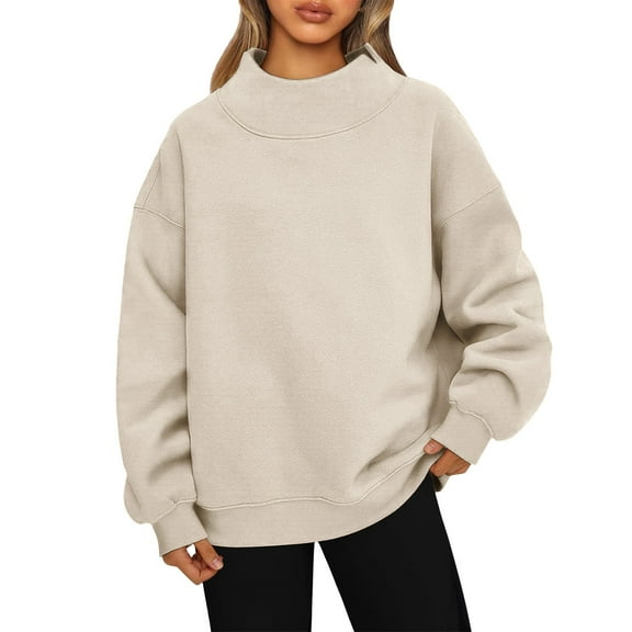 Chuancc Womens Oversized Sweatshirts Pullover Long Sleeve Hoodies Tops ...