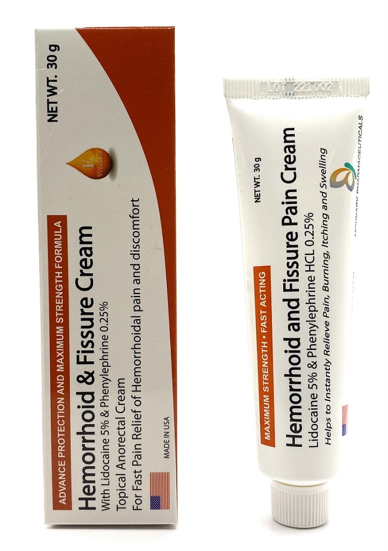 Mohnark Extra Strength Hemorrhoid and Fissure Pain Cream, Fast-Acting ...