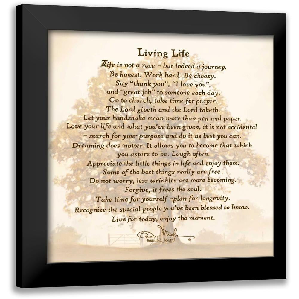 Mohr, Bonnie 12x12 Black Modern Framed Museum Art Print Titled - Living ...