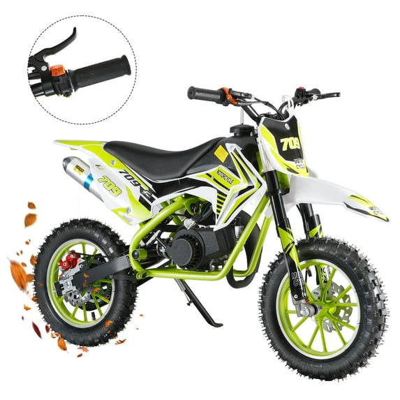 Mohsoe 49CC 2-Stroke Youth Dirt Bike, 19MPH Max Speed, One-Click Start ...