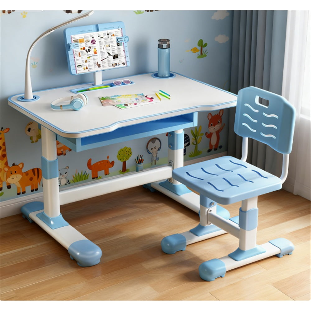 Mohsoe Adjustable Height Kids Study Desk Chair Set with Tiltable ...
