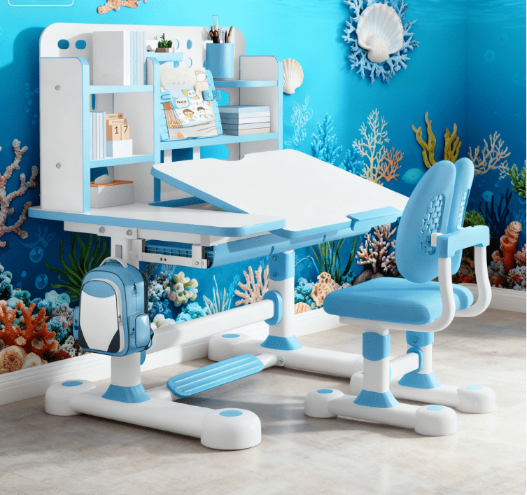 Mohsoe Home Kids Study Desk Chair, Easy Height & Angle Adjustment ...