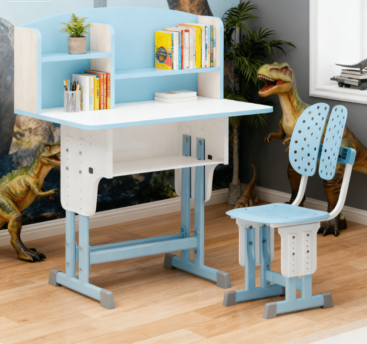 Mohsoe Kids Study Desk Chair Set with Hooks & Drawers, Widened Writing ...