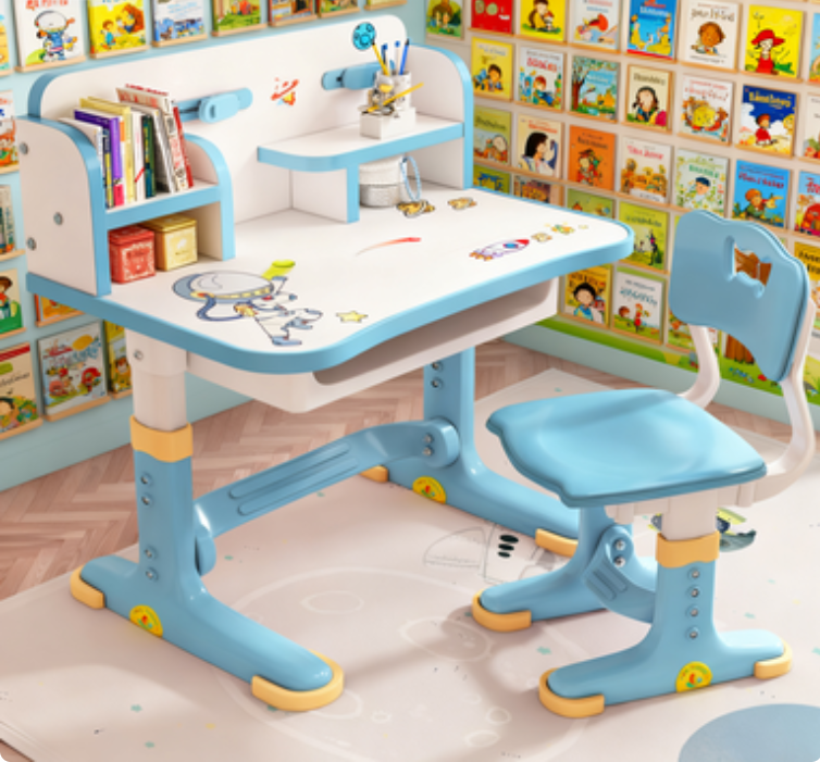 Mohsoe Large Capacity Drawer Kids Study Desk, Scientific Zones for ...