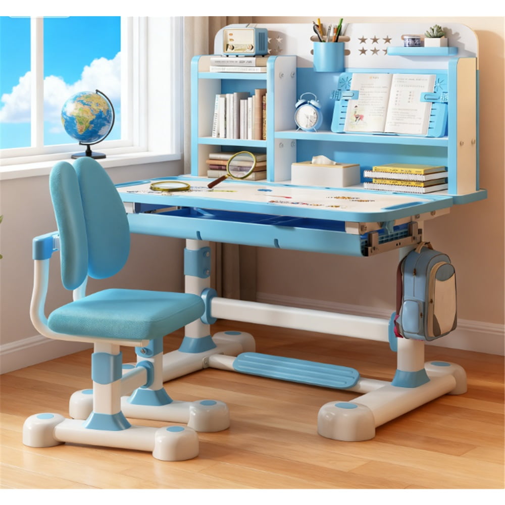 Mohsoe Spacious Kids Study Desk, 80x50CM Writing Area for Ample Space ...