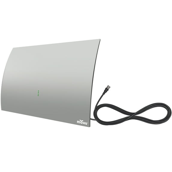 Mohu Gateway Plus Indoor Digital HDTV Antenna, Grey, Free Channel ...