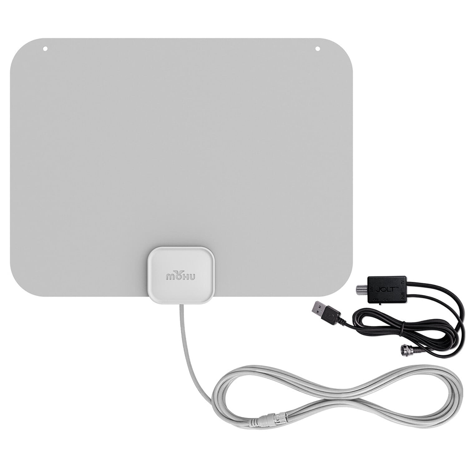 Mohu Leaf Amplified Indoor HDTV Antenna with 12ft Coaxial Cable for ...