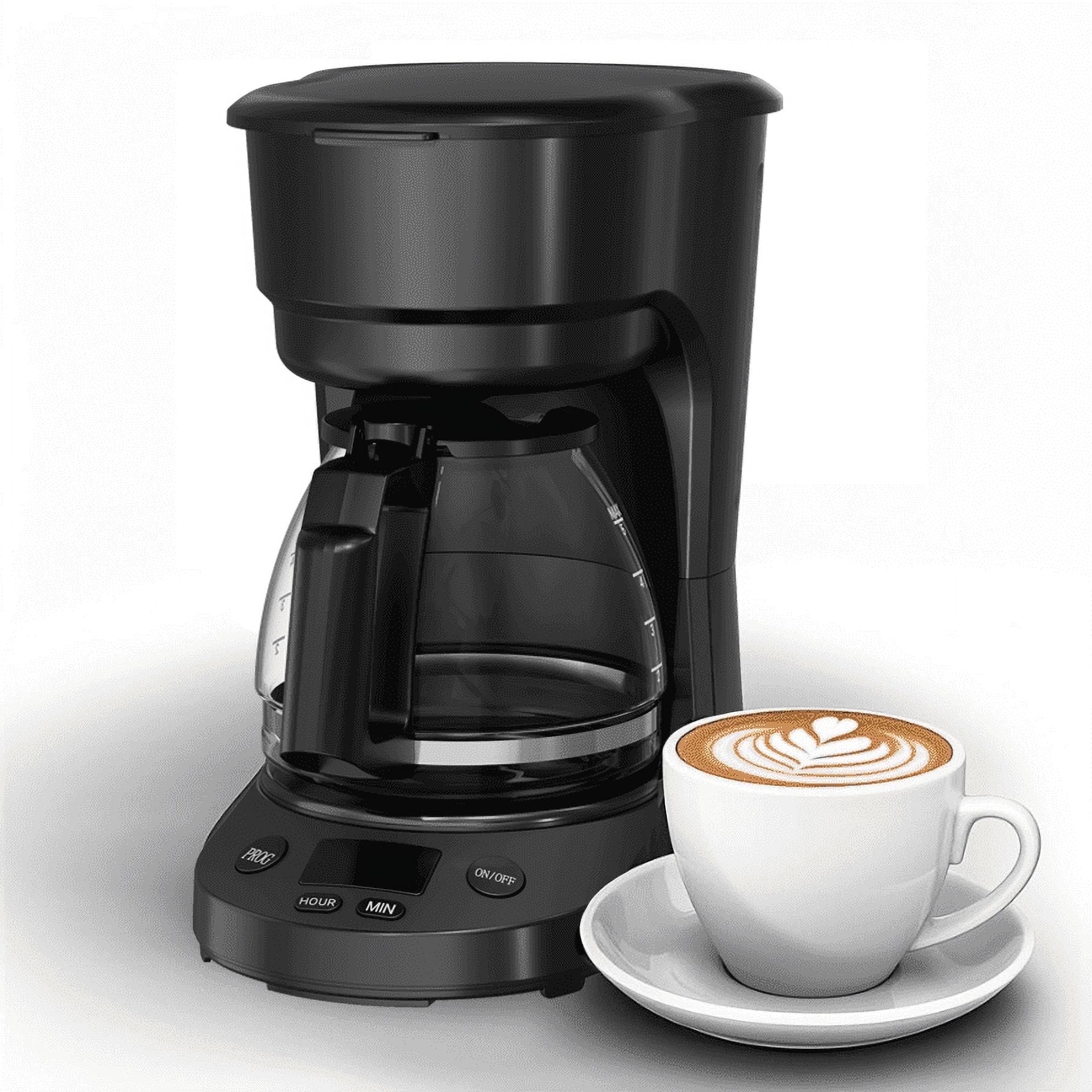 Moifoi 5-Cup Programmable Coffee Maker, 0.75L, Timer, Keep Warm, Auto ...