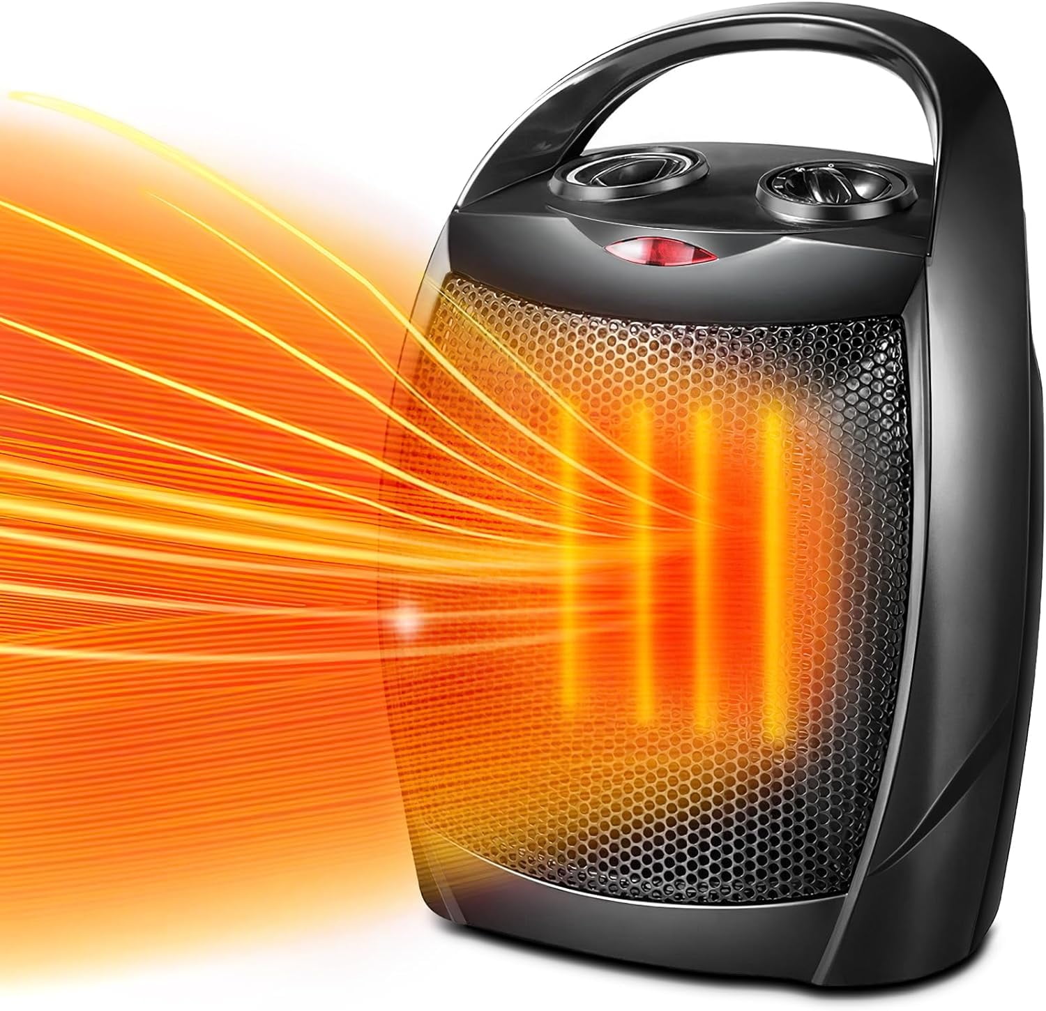 Moifoi Small Electric Space Heater, Portable Ceramic Space Heater Fan ...