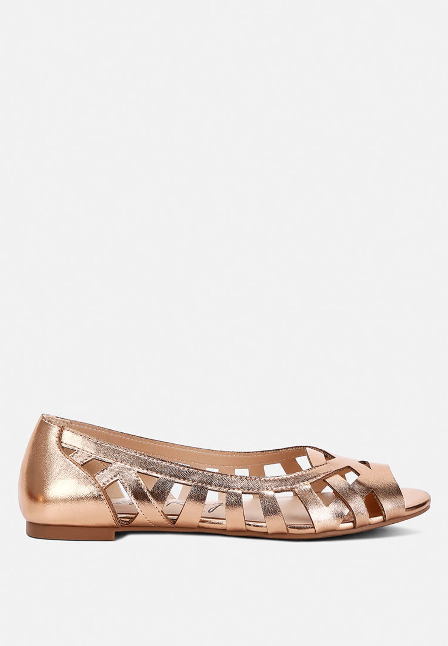 Moira Woven Peep Toe Flats - Walmart.com