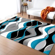 VK·LIVING Area Rugs Machine Washble Rug 4'x 6' Modern Decor Rug Thin ...