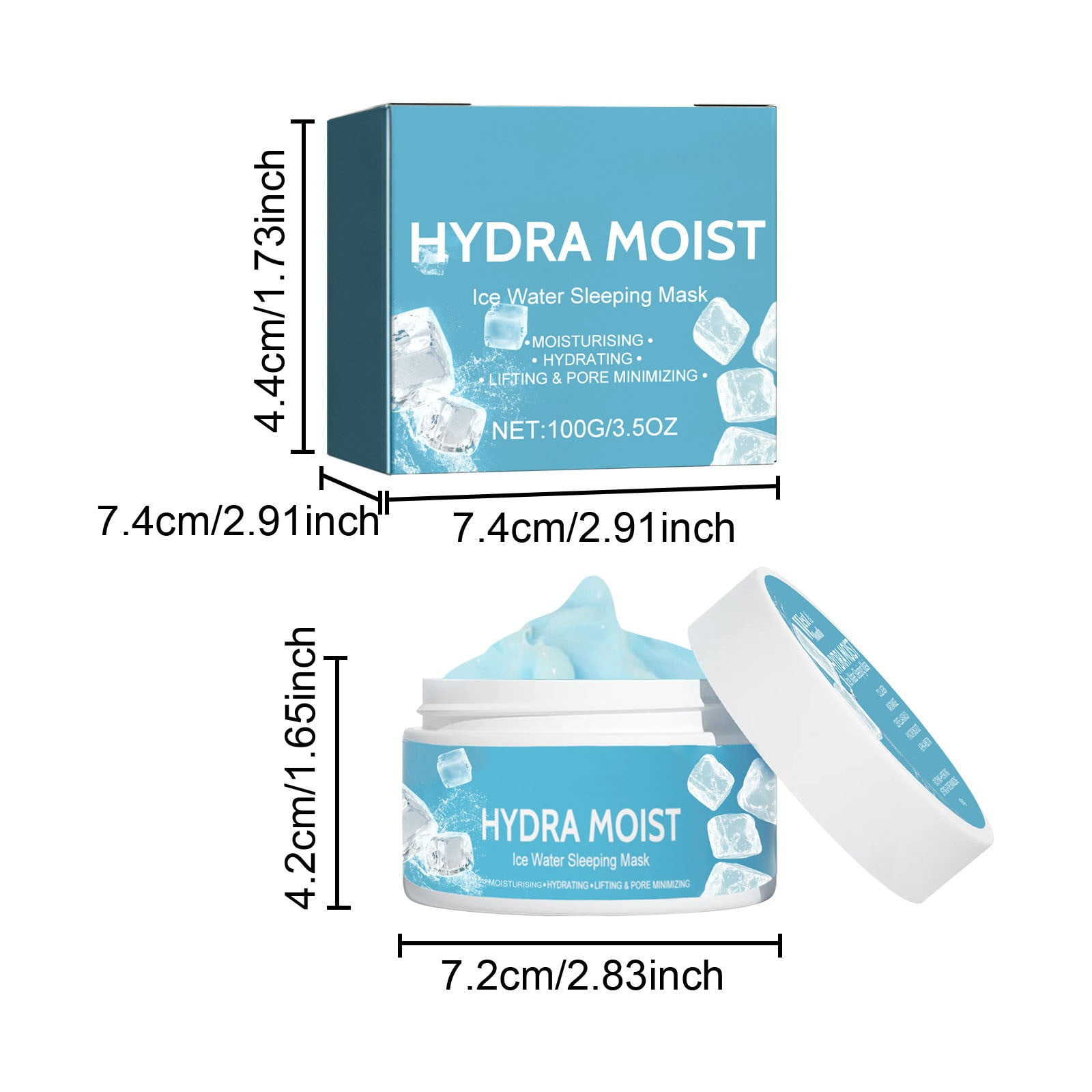 Mois Ice Water Sleeping Hydrating Collagen Moisturizer Sleeping 100G ...