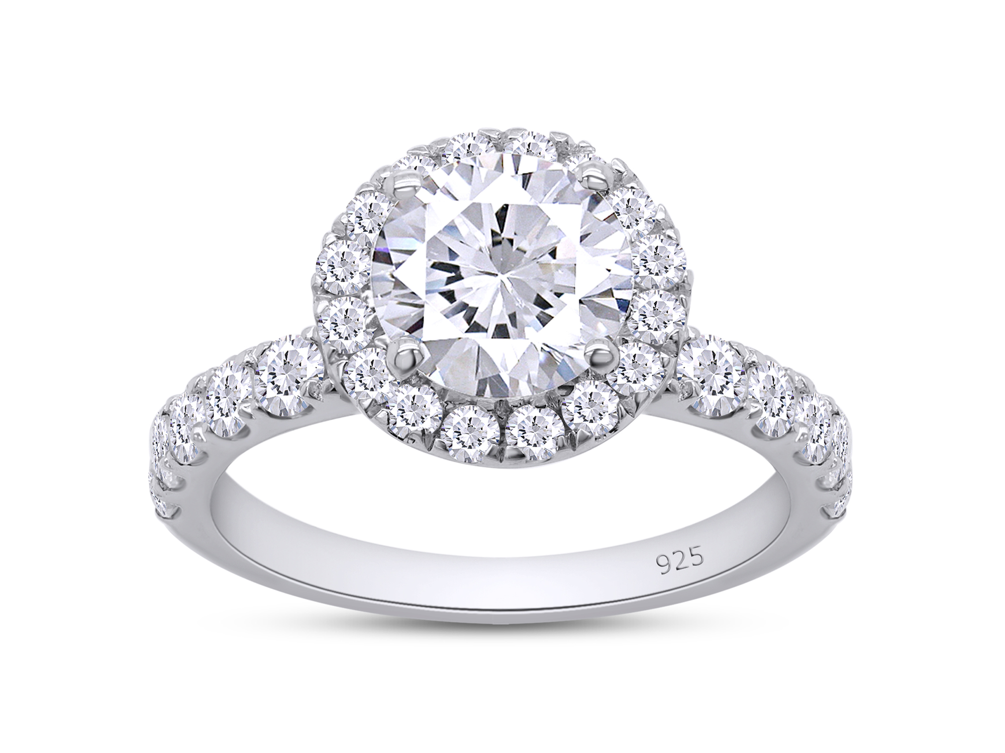 Moissanite Engagement Rings for Women Wedding Rings 1.64ct D Color VVS1 ...
