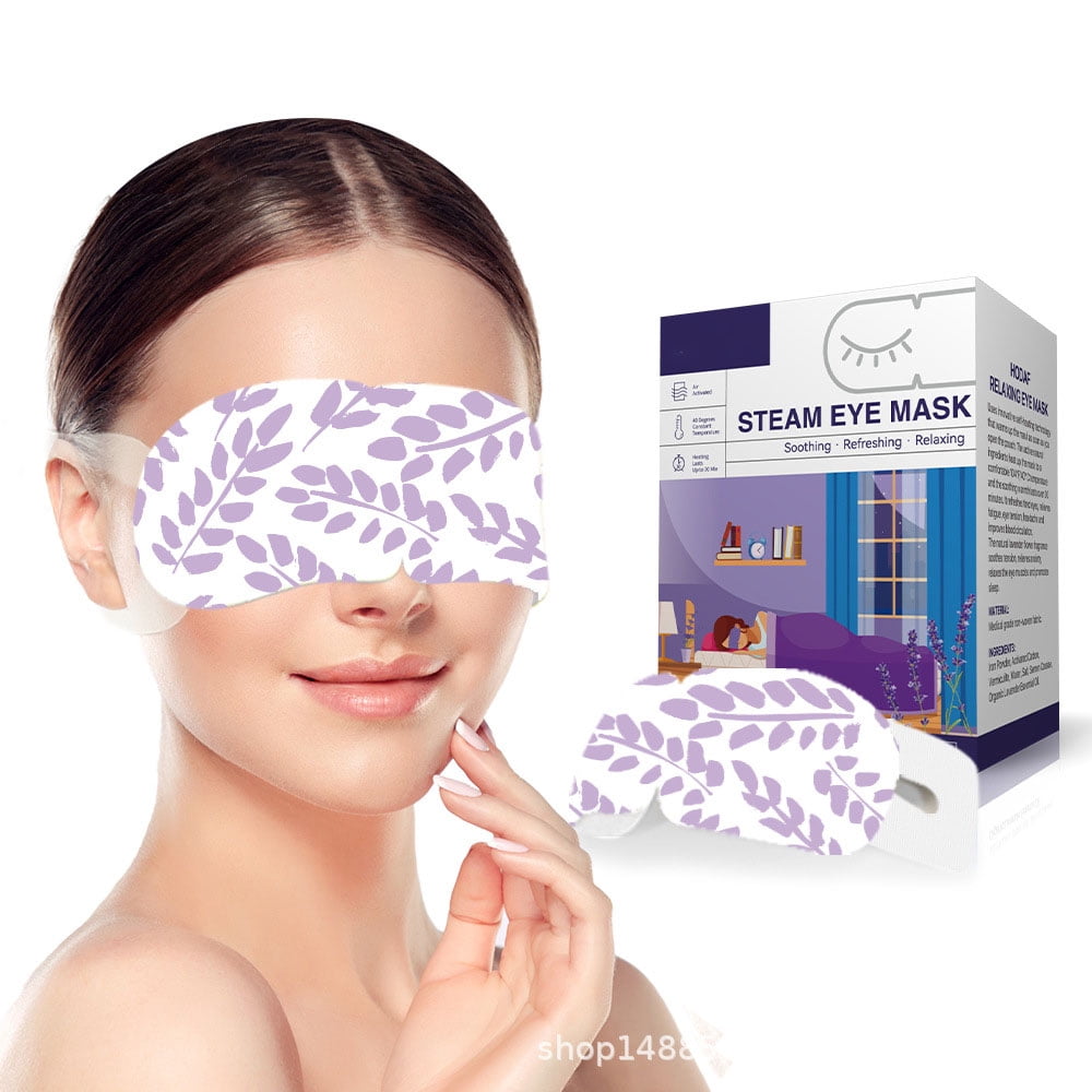 Moist Heat Eye Mask, Relief Eye Fatigue Hot Sleep Eye Mask for Puffy ...