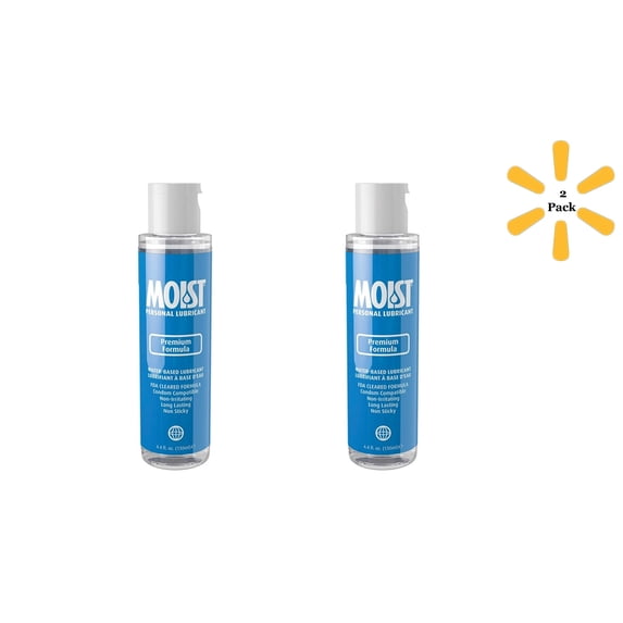 Moist Personal Lubricant Premium Formula 4.4 oz - 2 Pack, Liquids ...