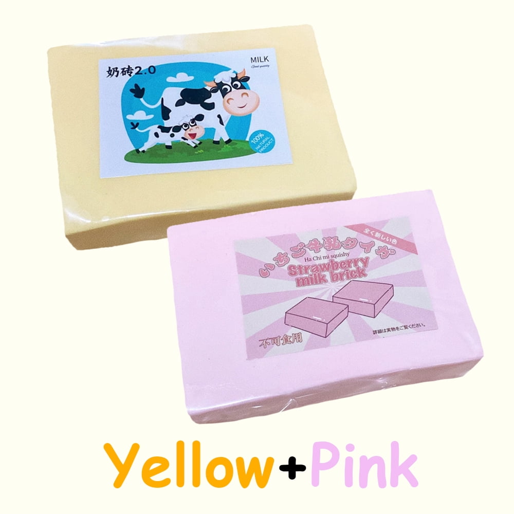 Moist Slow Rising Milk Brick Squishy, Sensory Stress Ball for Adults ...