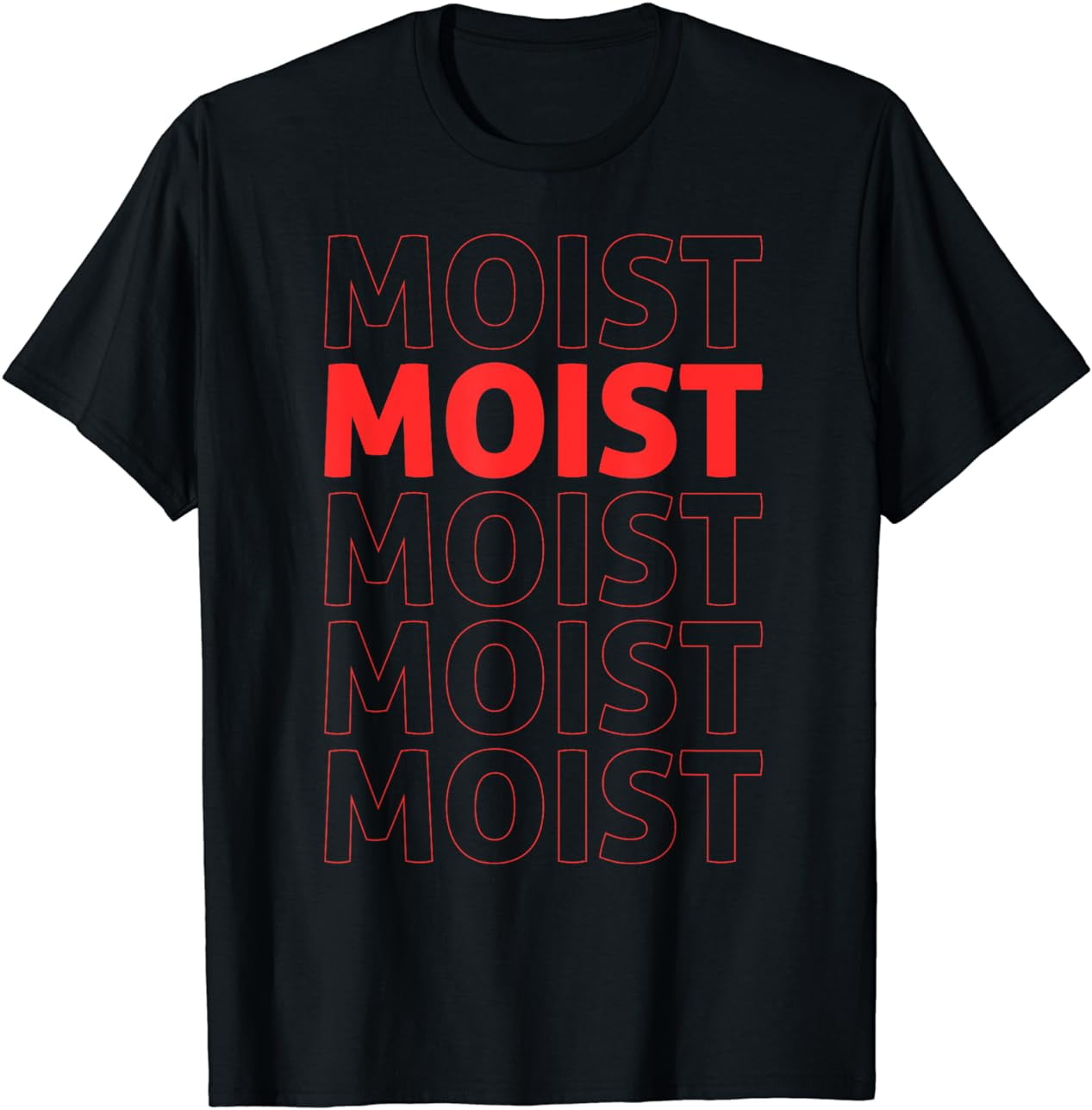 Moist T-Shirt Funny Awkward Word Shirt - Walmart.com
