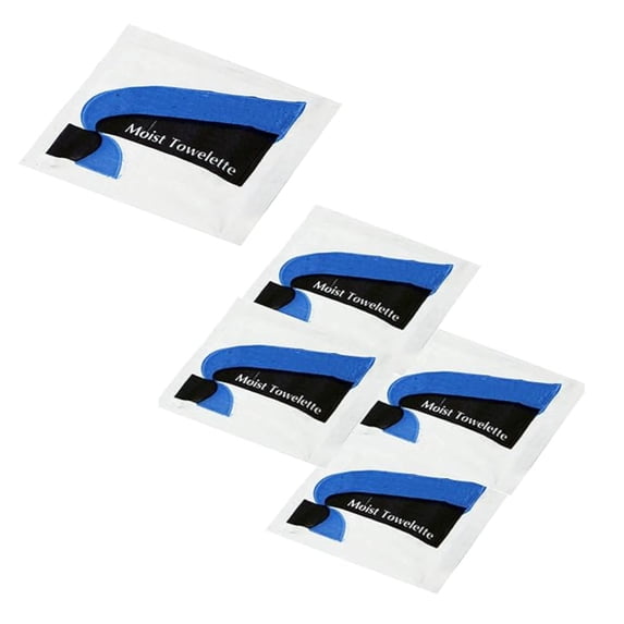 Moist Wet Wipe Towelette Individually Wrapped 4.5 x 6.25 inch, Lemon ...