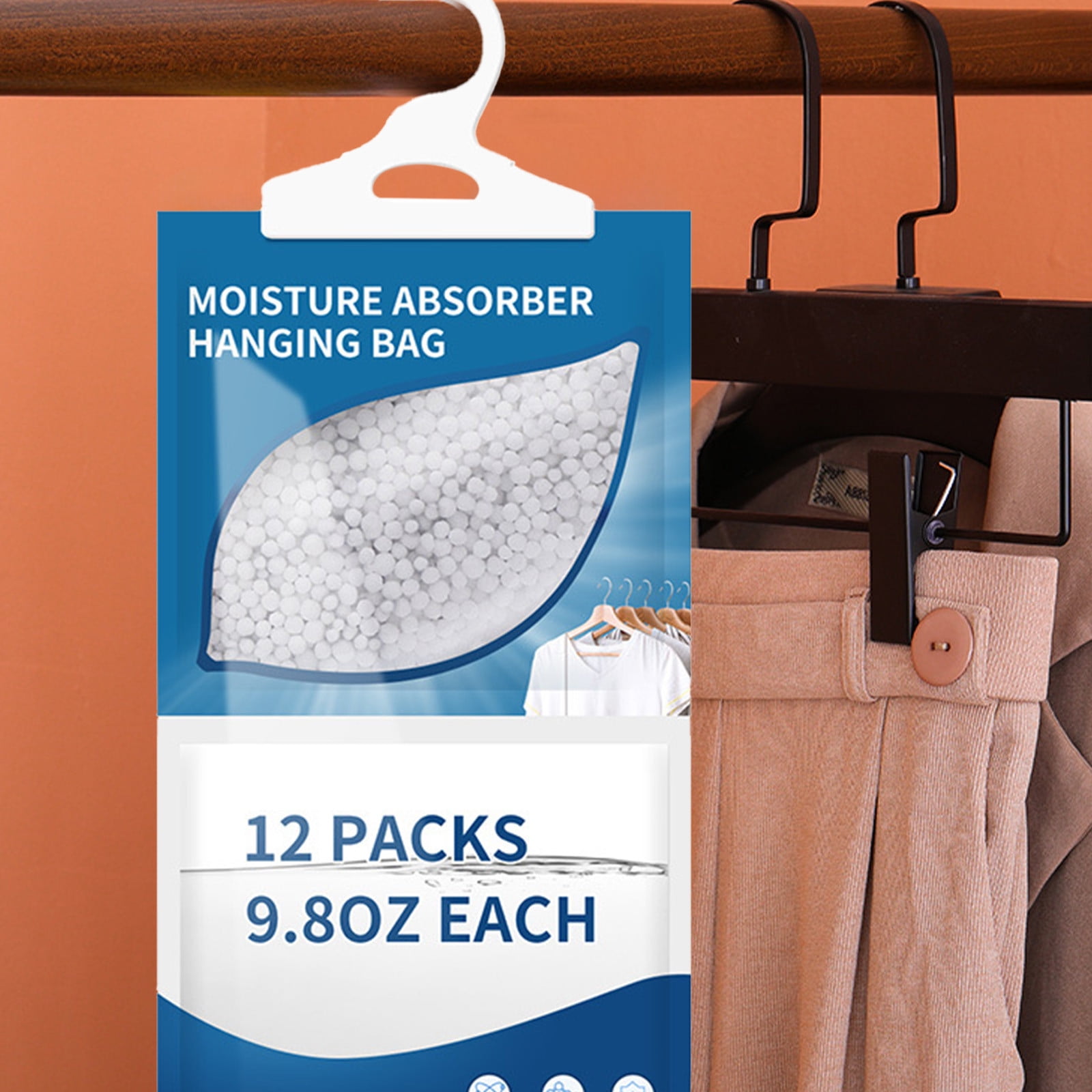 Moisture Absorbers,Hanging Closet Dehumidifier Bags, Humidity Packs ...