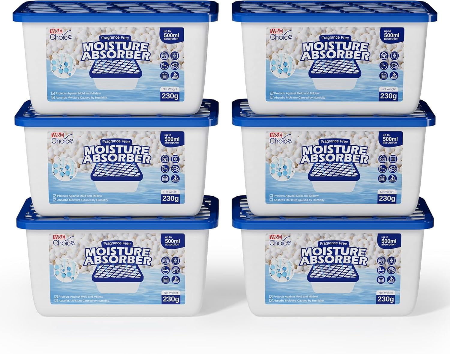 Moisture Absorbers, Portable Humidity Absorber Boxes for Your Bathroom ...