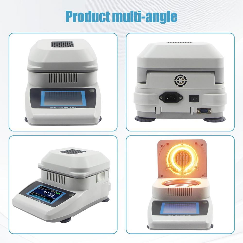 Moisture Analyzer Machine Halogen Heating Lab Moisture Analyzer 120g ...