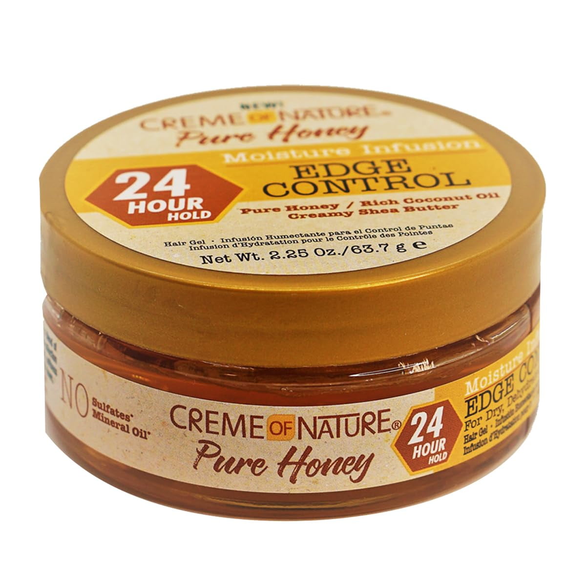 Moisture Infusiuon Edge Control by Creme of Nature, Pure Honey, Coconut ...