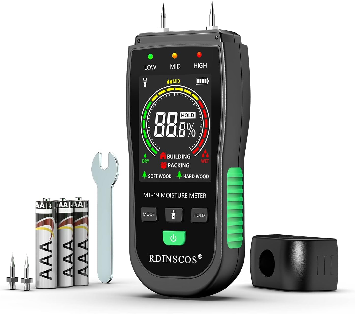 Moisture Meter for Drywall, Wood Moisture Meters for Walls, Firewood ...