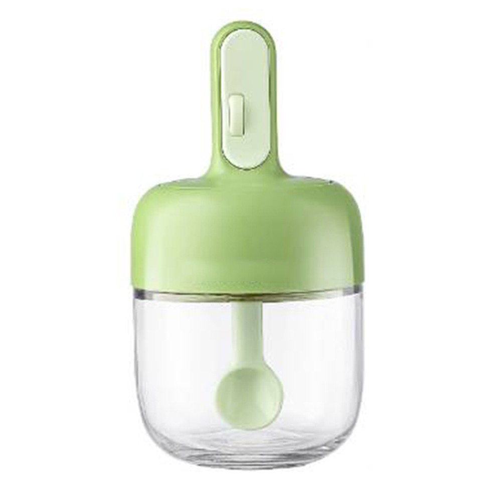 Moisture-Proof Glass Spice Jar Kitchen Seasoning Jar with Spoon Set ...