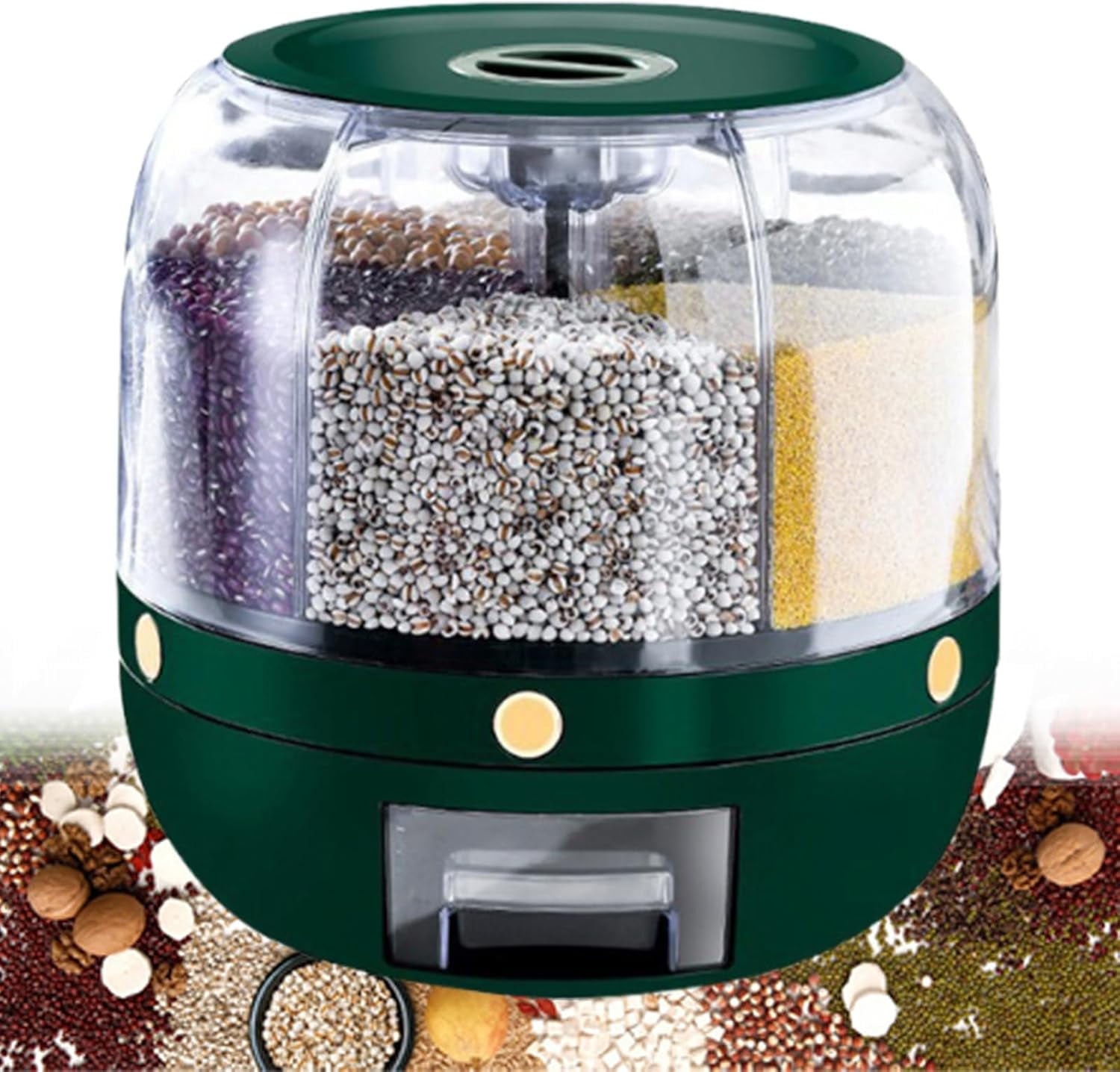 Moisture-Proof Grain Dispenser with Lid - Grain Storage Container ...