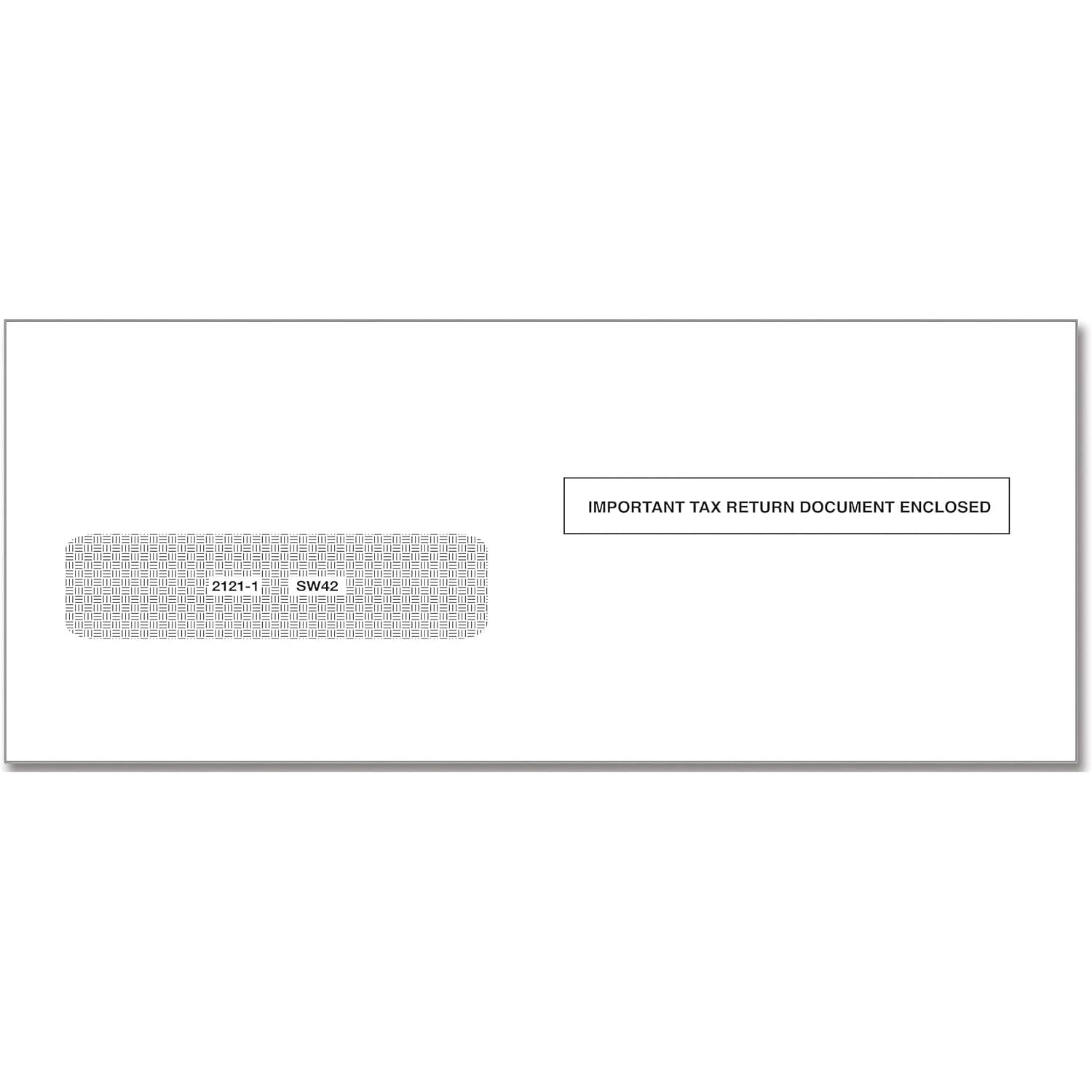 Moisture-Seal Single-Window Envelopes for 1042-S Tax Forms - 9" x 3-7/8 ...