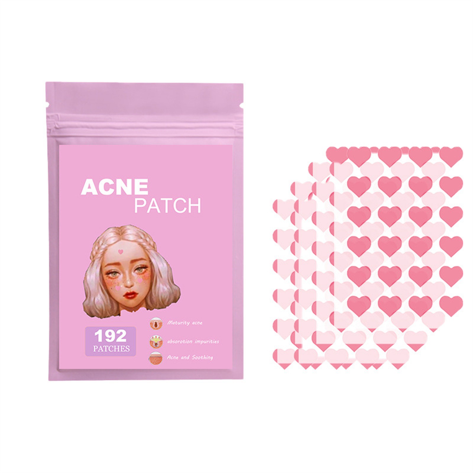 Moisturize and Conserve Skin, Star Heart Transparent Stealth Acne Patch ...