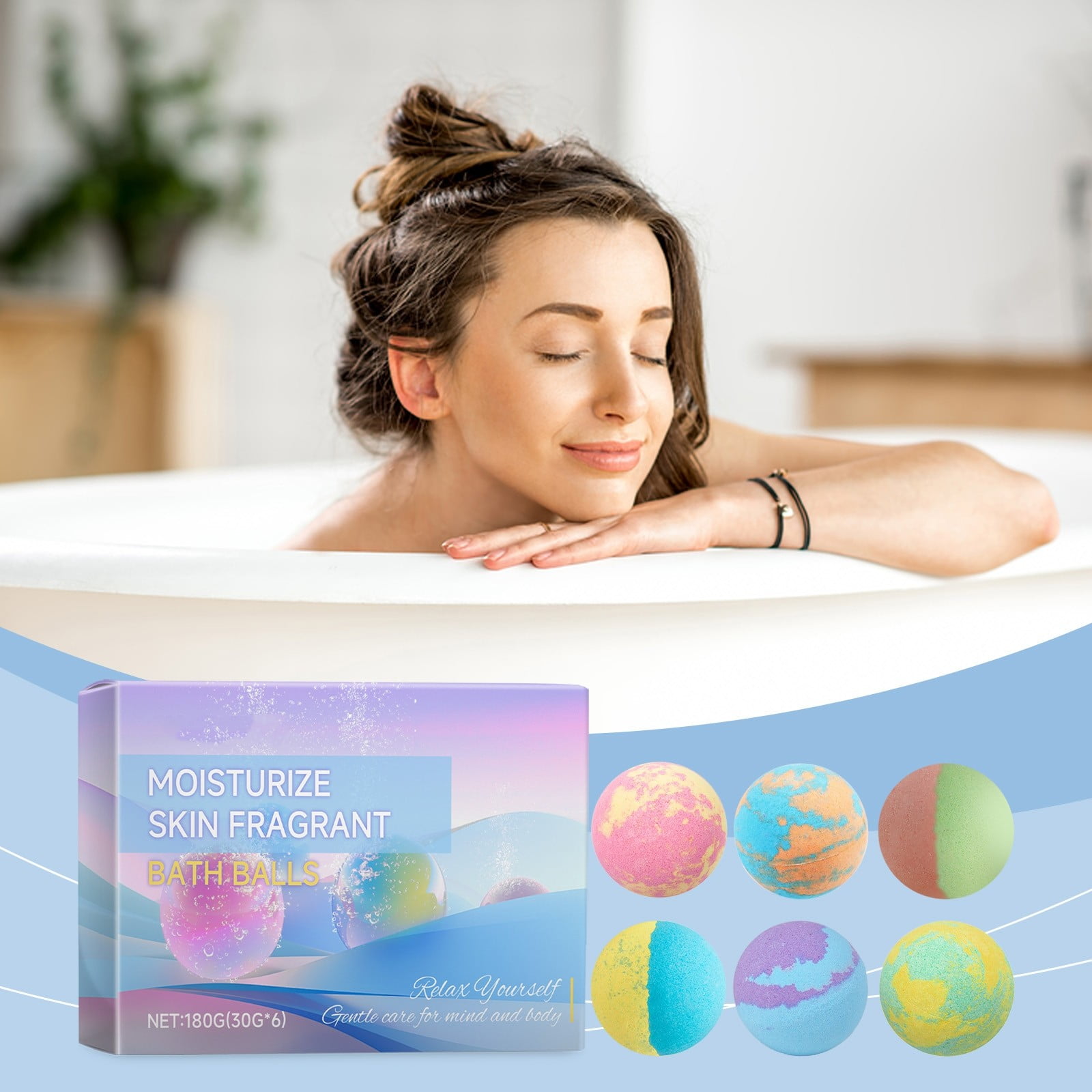 Moisturize Skin Fragrant Bath Balls；Bath ；Bath Improve Skin Softness ...
