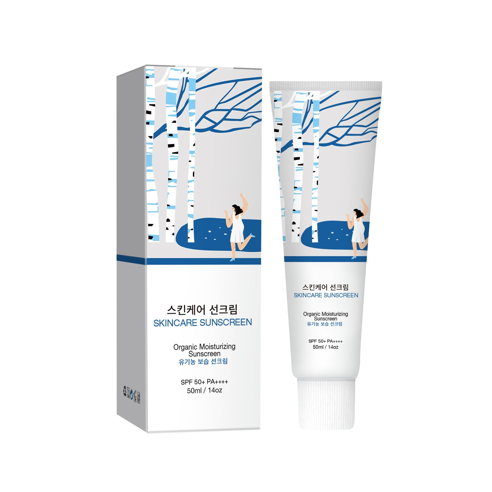 Moisturizing Anti-Sun Cream UV Repair Skin Refreshing Poplar Tree Moisturizer 50ml - Walmart.com