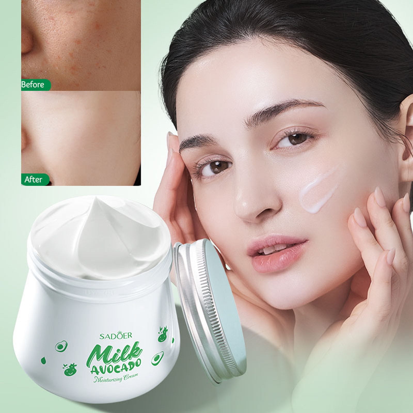 Moisturizing Cream | Milk and Avocado Hydrating Face Mask – Nourishing ...