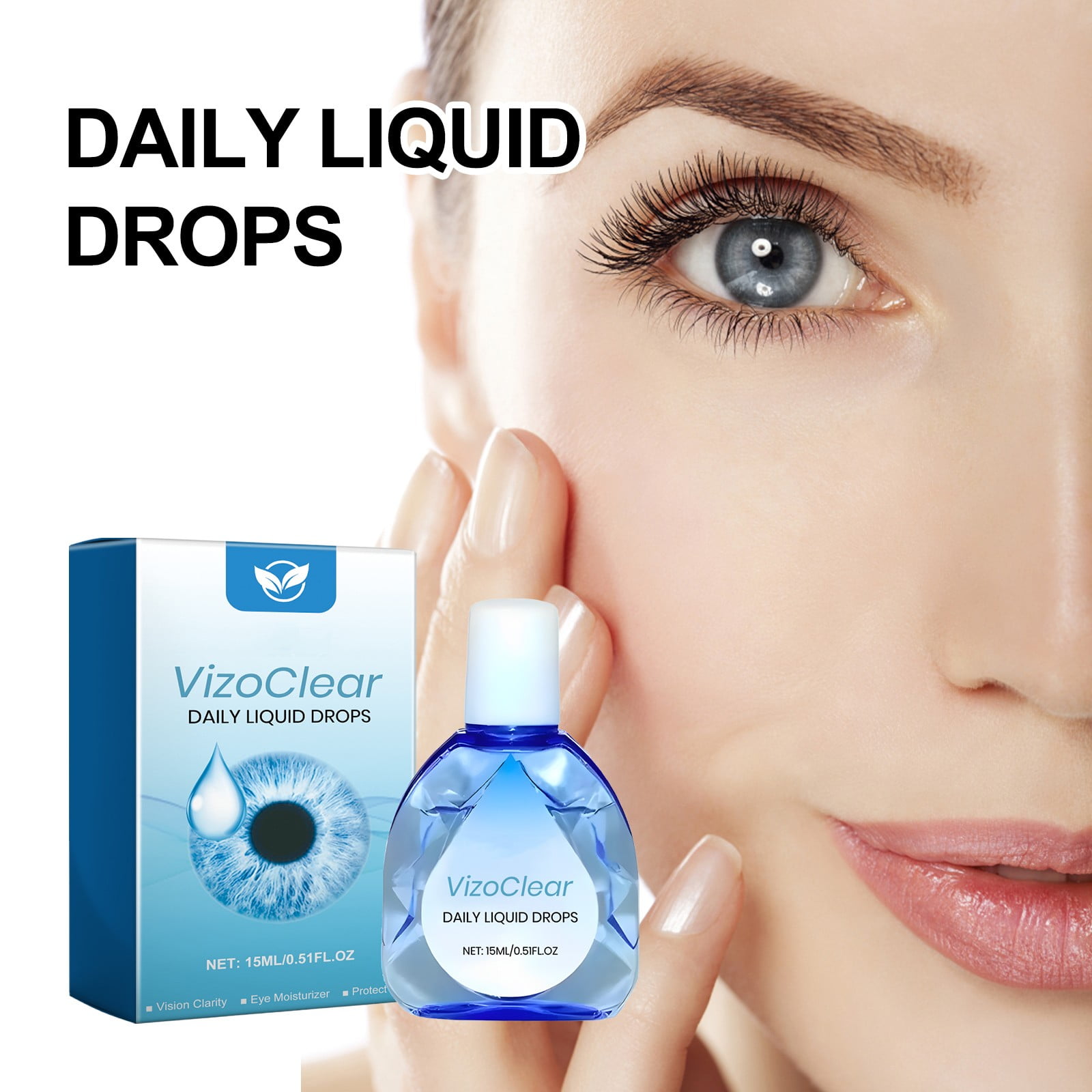 Moisturizing Eye Drops for Dry Eyes, Daily Hydrating Eye Drops, Gentle ...
