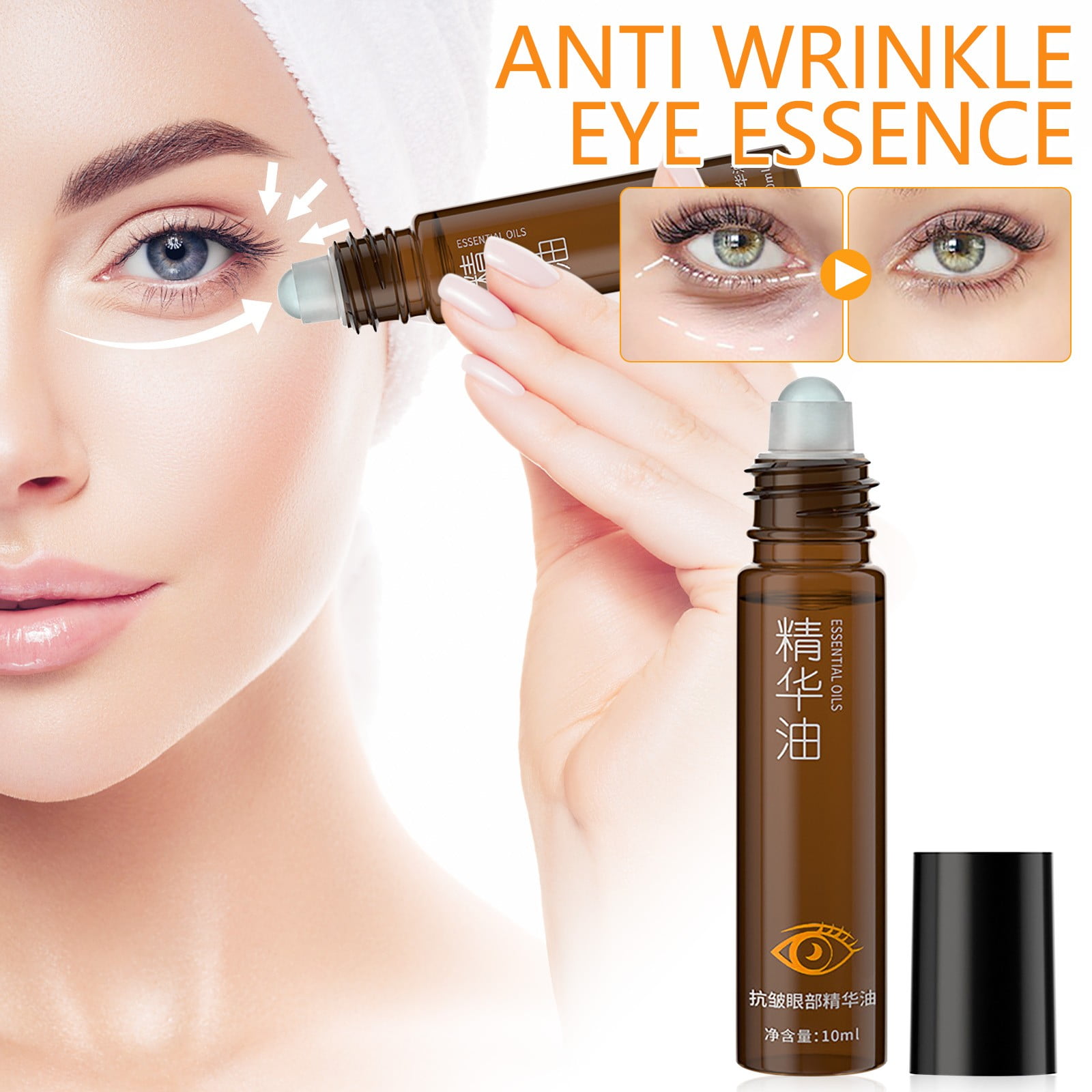 Moisturizing Eye Roller Cream with Natural Ingredients, 10ml - Reduces ...