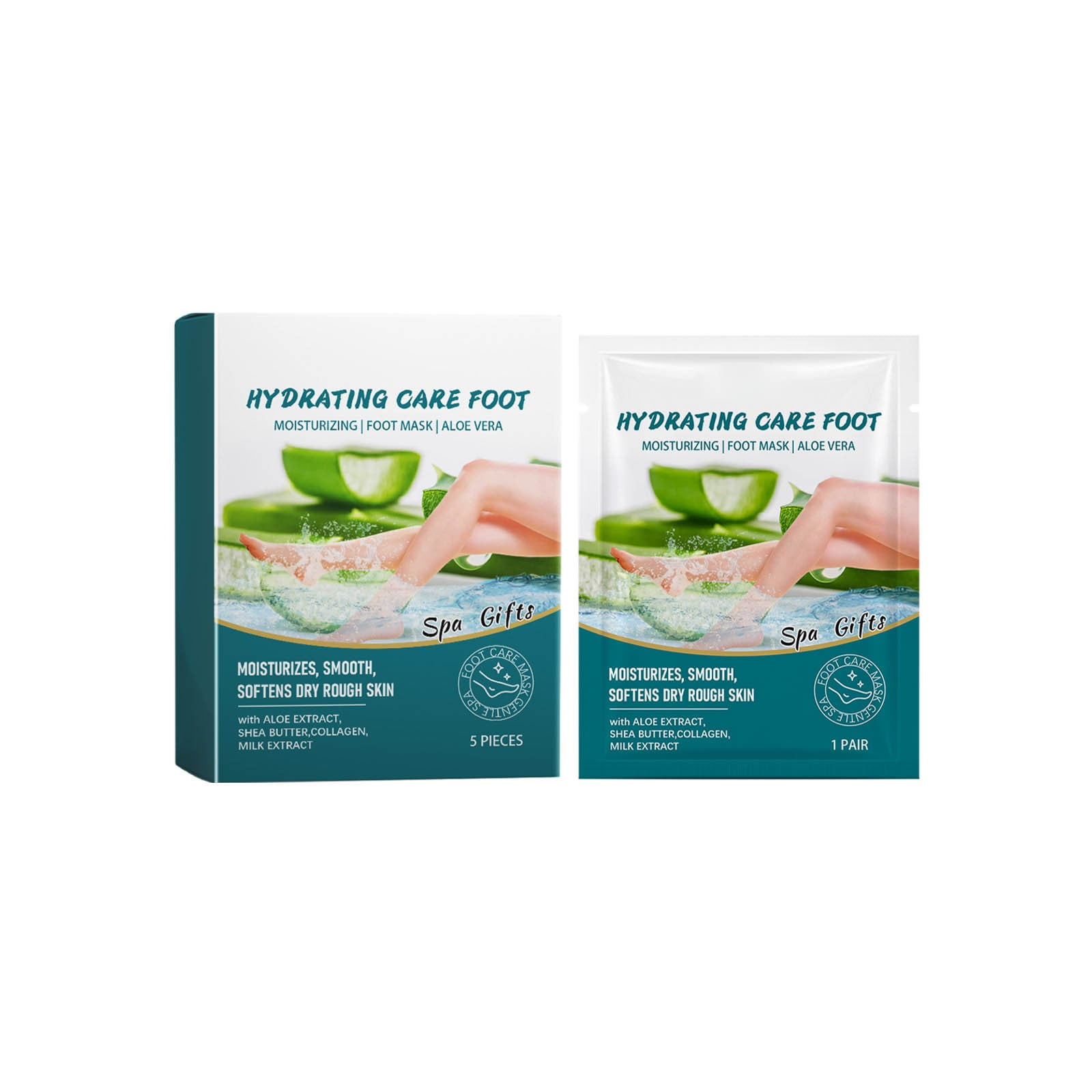 Moisturizing Foot Mask 5 Pairs,Hydrating Foot Masks for Dry Cracked ...