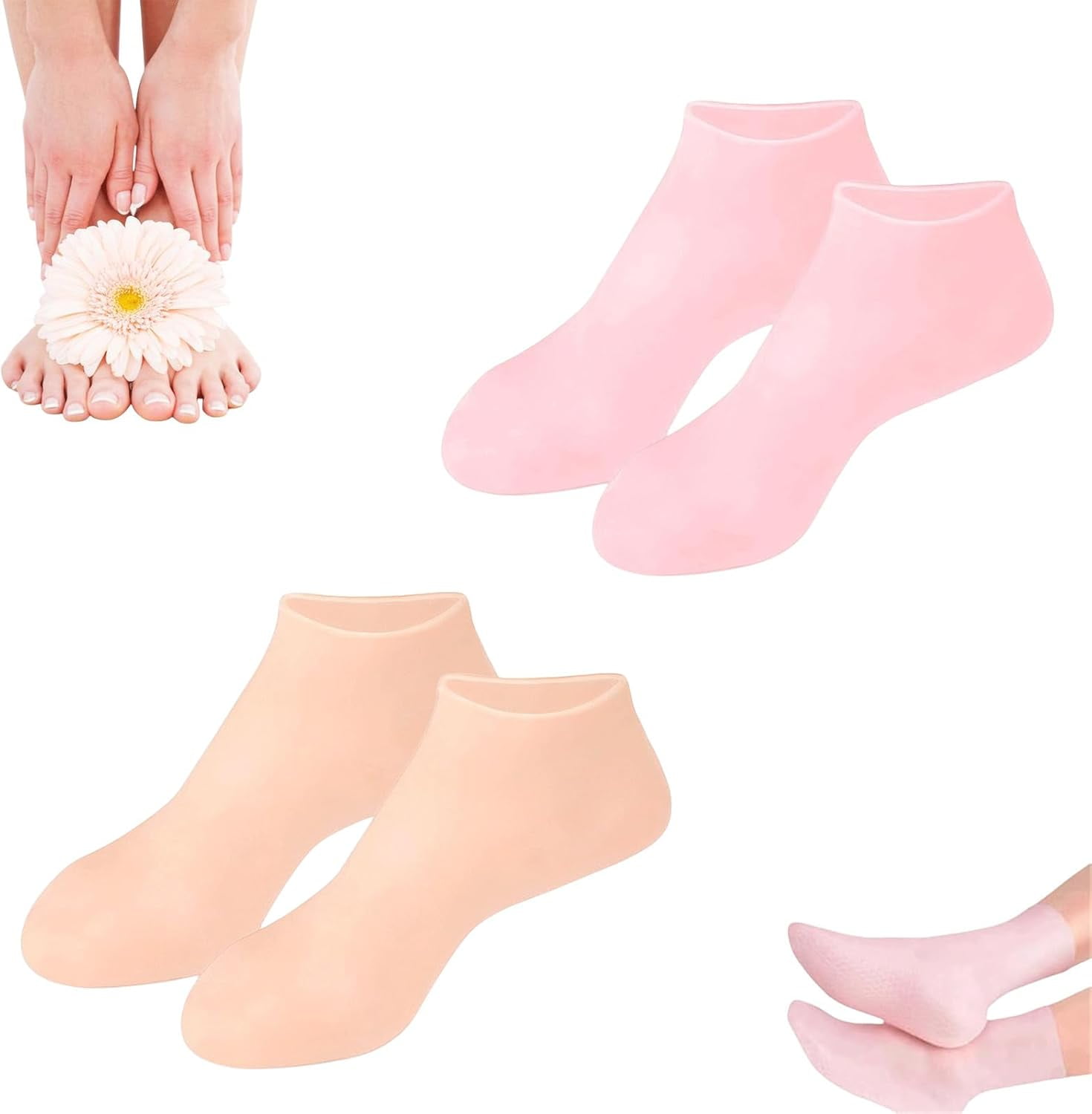 Moisturizing Foot Mask Exfoliating Silicone Socks,Beach Protective ...
