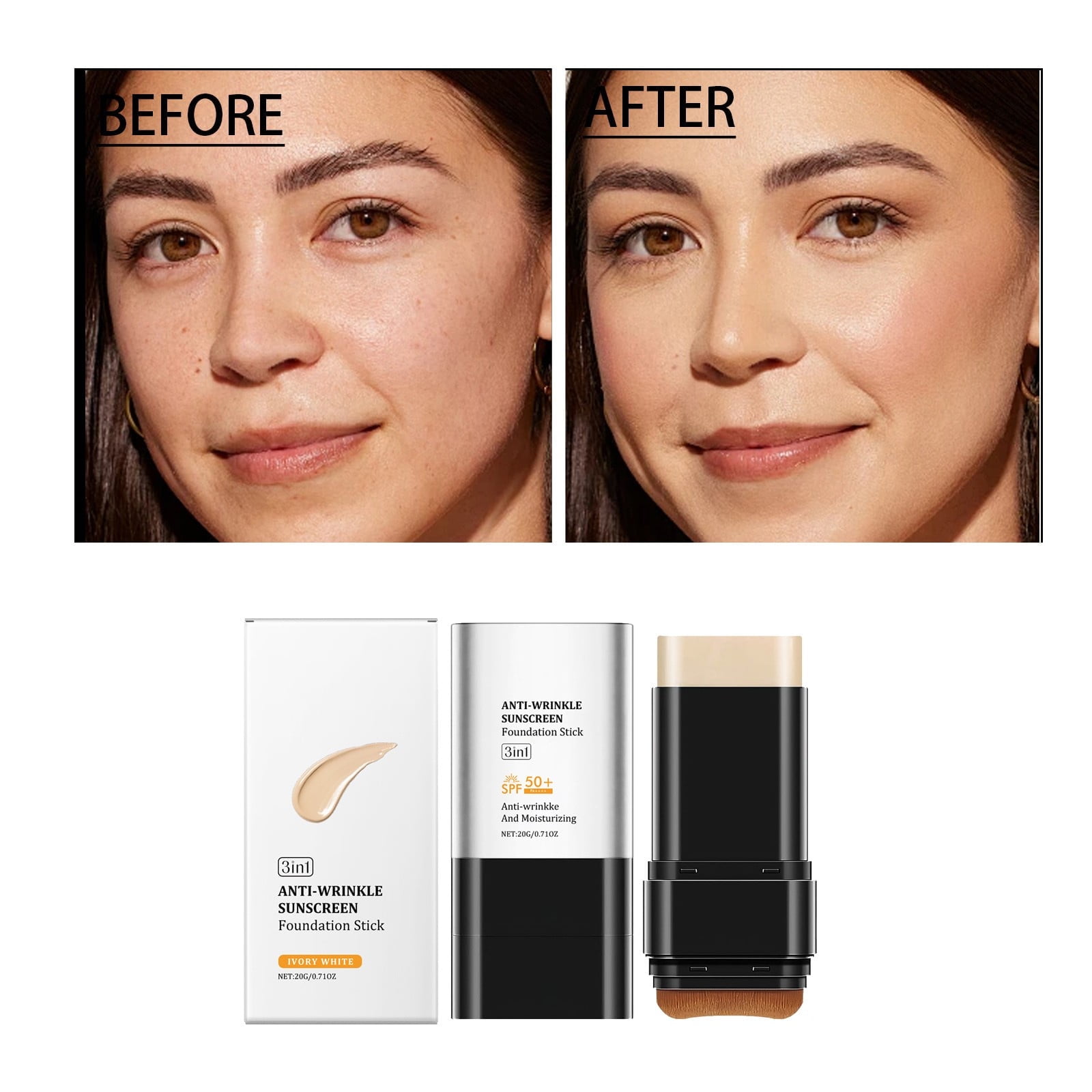 Moisturizing Foundation Make Up Stick Ivory Light Thin Moisturizing ...