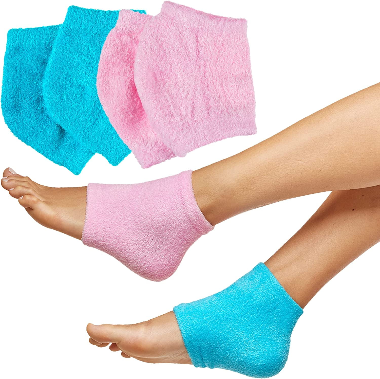 Moisturizing Fuzzy Sleep Socks with Vitamin E, Olive Oil and Jojoba ...