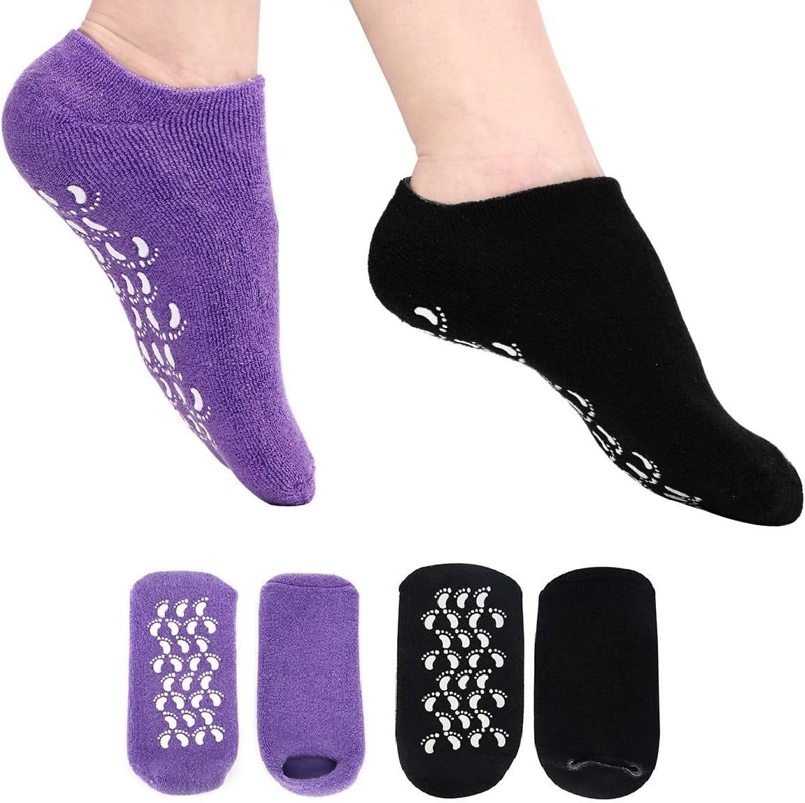 Moisturizing Gel Socks Feet Care Ultimate Treatment for Dry Cracked Rough Skin Women and Men on ...