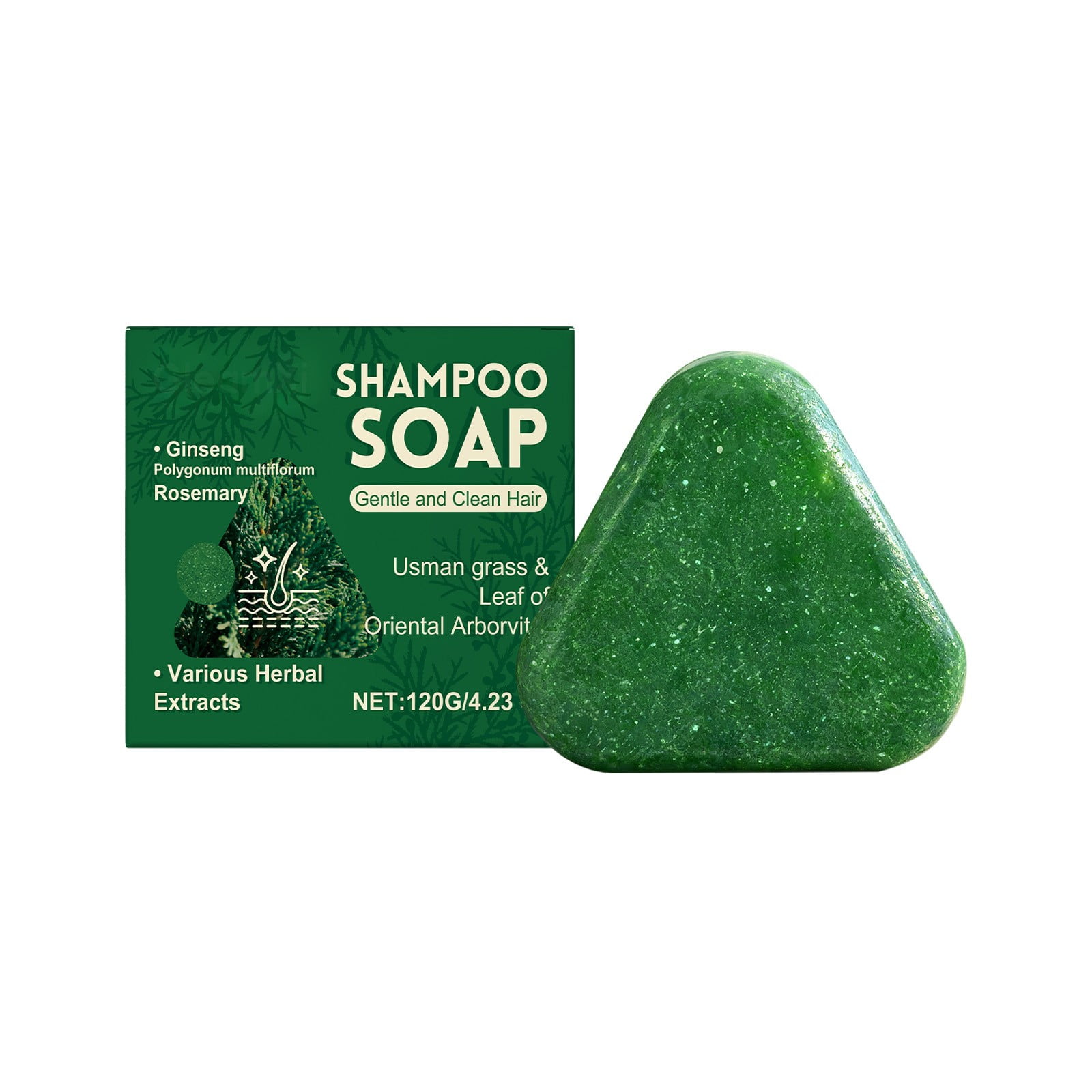 Moisturizing Hair Shampoo Soap Bar for Dry Hair, 1 Bar, 120g - Walmart.com