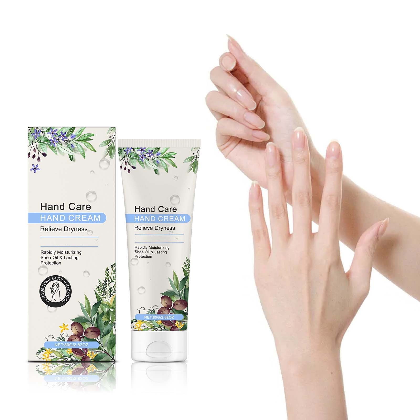 Moisturizing Hand Cream 80g,Hand Cream for Very Dry Hands,Intensive Care Healthy Hands Cream for ...